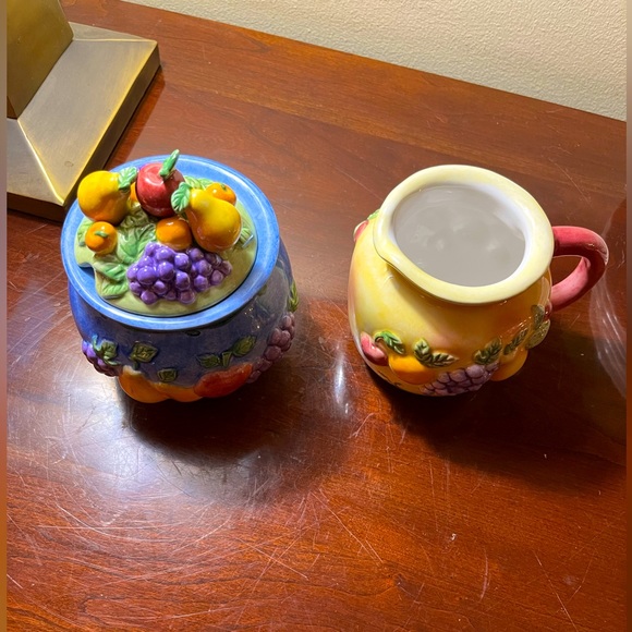 Sango | Dining | Sango Pottery Sangria Hand Painted Creamer And Lidded ...